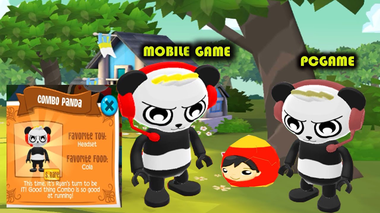 Tag With Ryan Combo Panda PC Game vs Mobile Game - YouTube