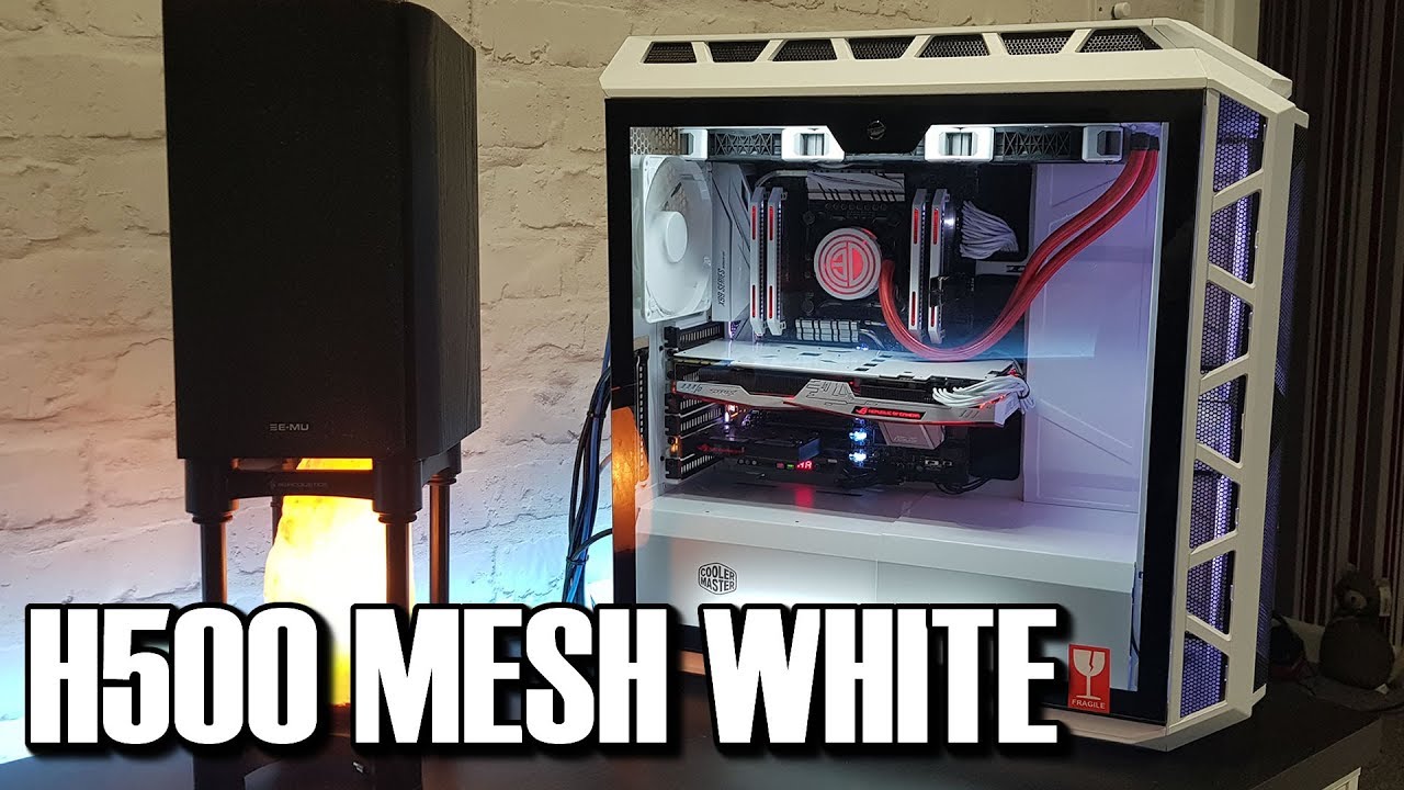 Coolermaster H500P Mesh White - YouTube