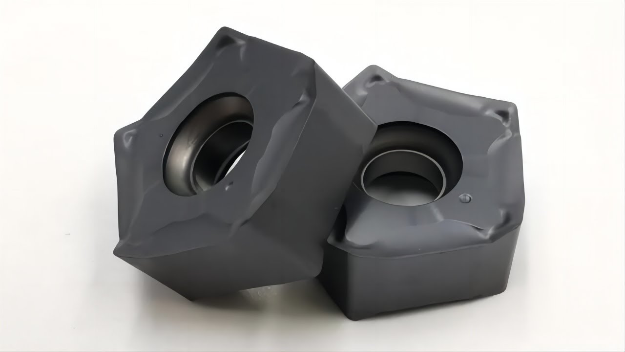 Tungsten carbide milling insert PNMU - YouTube