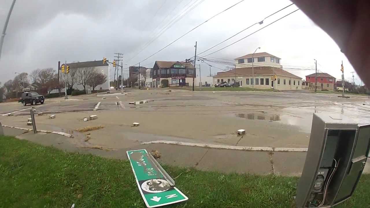 hurricane sandy before and after long branch new jersey - YouTube