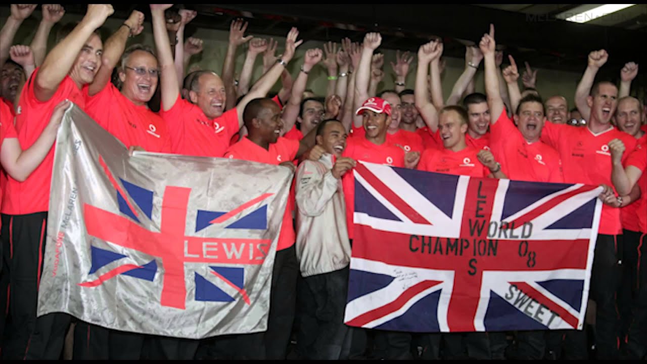 Brazil GP 2008 - Lewis Hamilton and McLaren Victory - YouTube