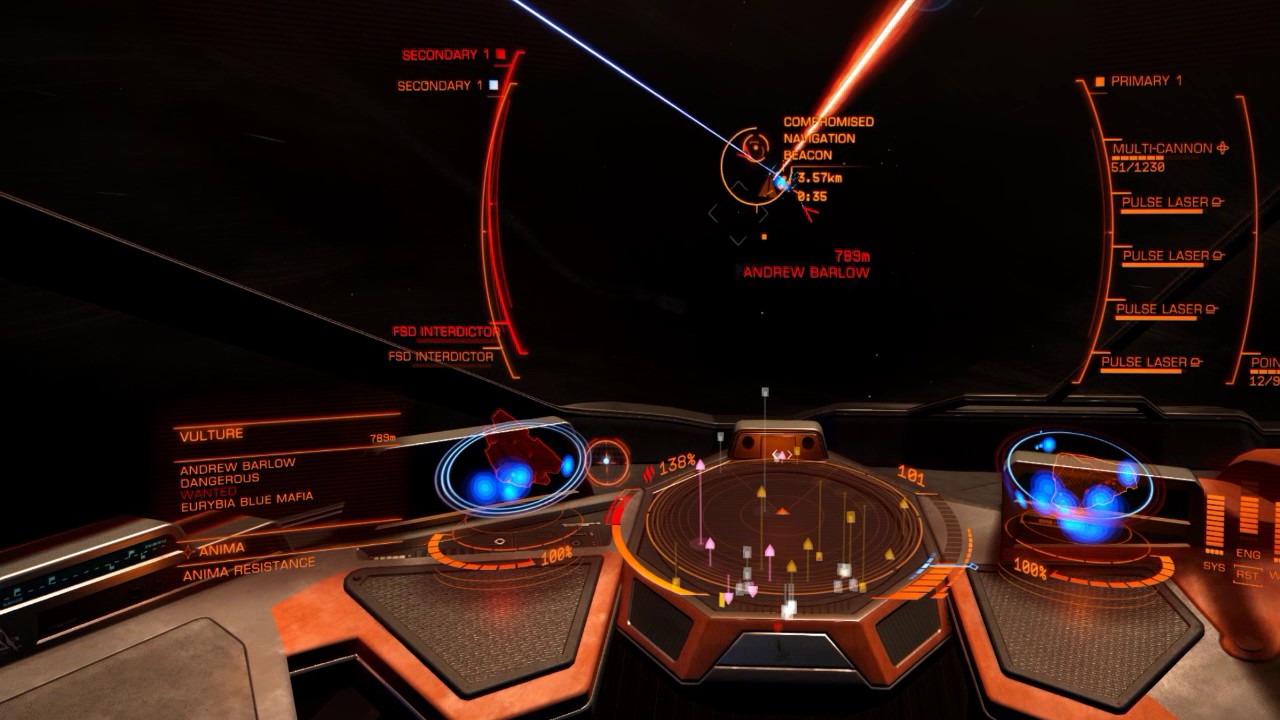 Elite Dangerous: Python with Cargo vs Compromised Nav beacon - YouTube