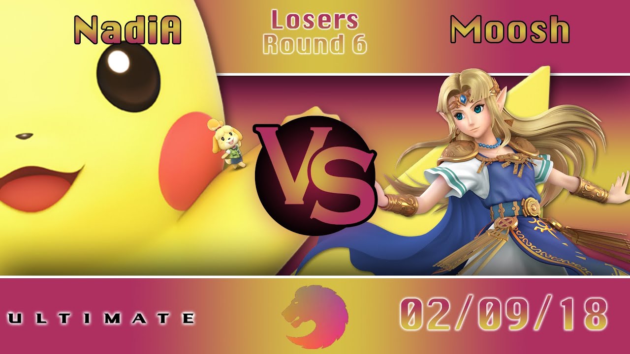 NadiA (Pika, Isabelle) vs. Moosh (Zelda) - Losers Rd 6 - TSS#2 - YouTube