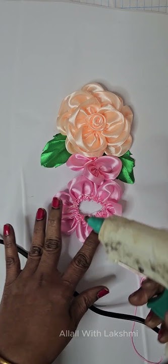 How To Make Satin Ribbon Flowers l DIY - YouTube