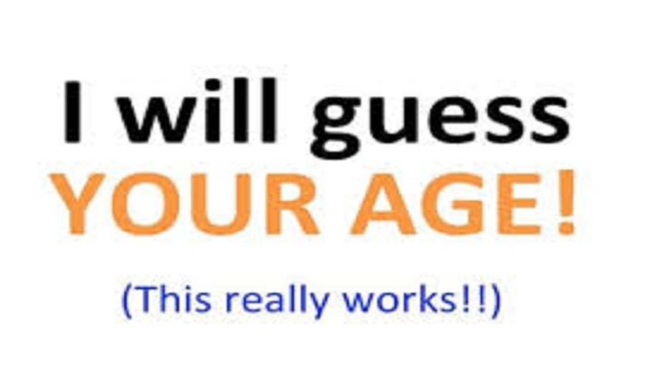 Can We Guess Your Real Age? 2020 Trick - YouTube