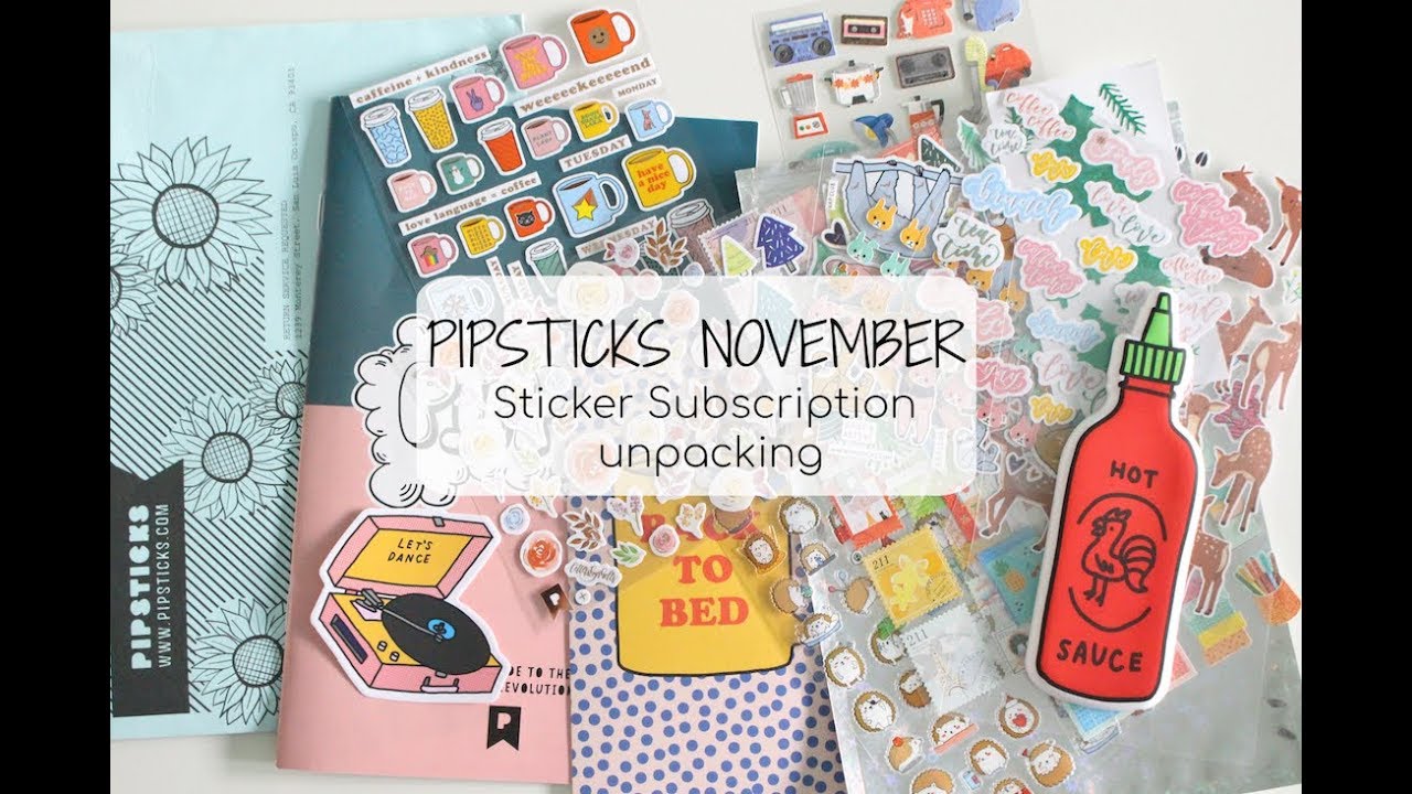 Opening my Pipsticks Pack November | Stationery Haul Videos - YouTube