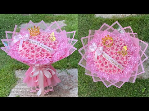 DIY | Tutorial Membuat Round Buket Bunga Dari Kawat Bulu Yang Mudah Dan Simple