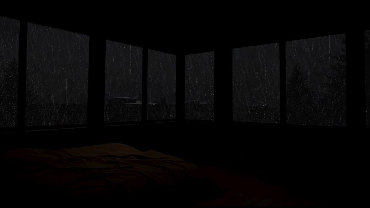 Relax and fall asleep quickly with the Sound of Heavy Rain Outside the ...