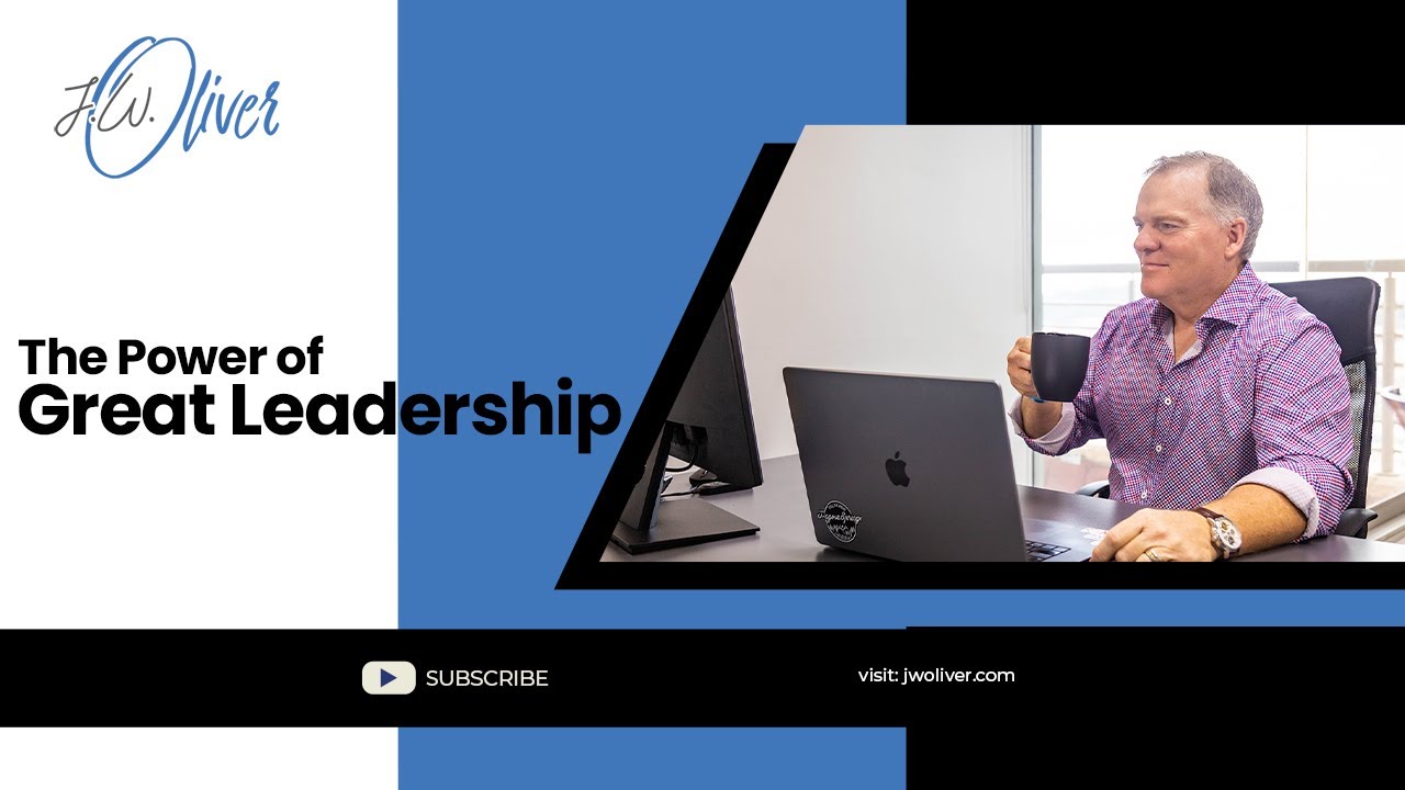 J.W. Oliver - Great Leaders Do Things Different - YouTube
