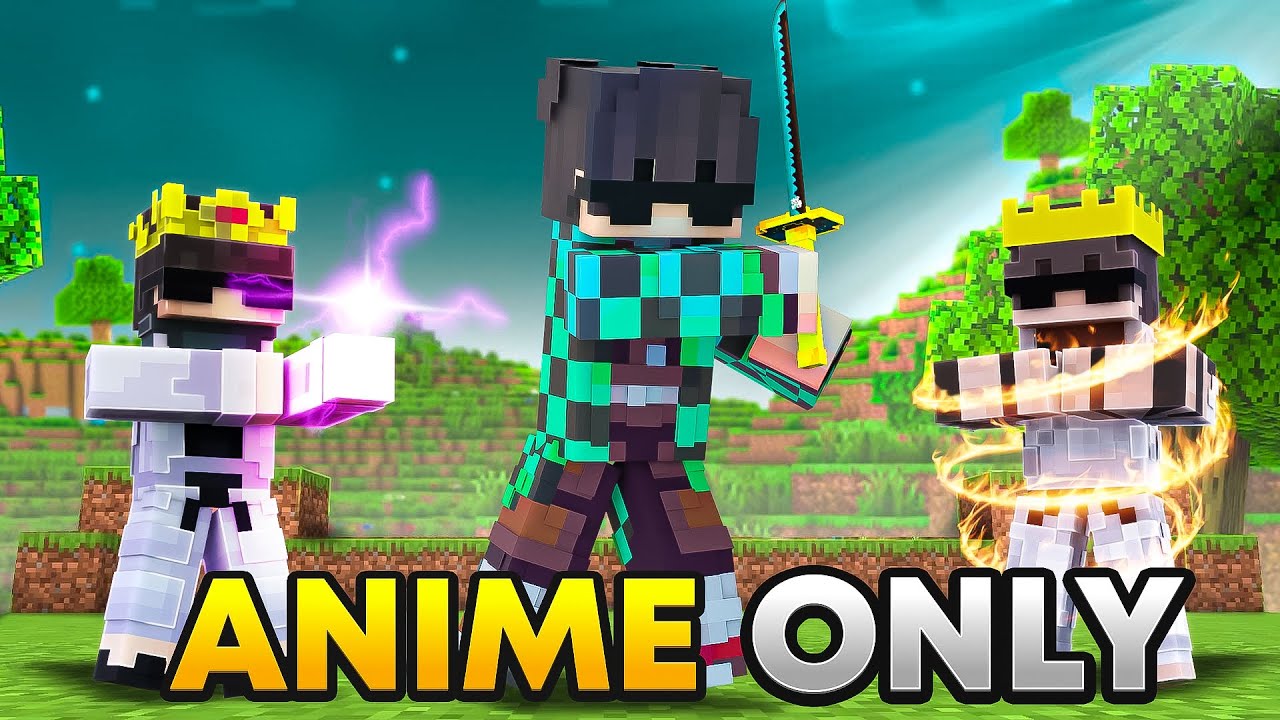 I Joined a 'ONLY ANIME' Minecraft Server! - YouTube