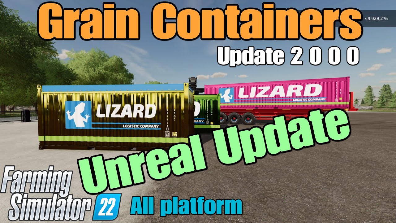 Grain Containers / UPDATE for all platforms onFS22 - YouTube