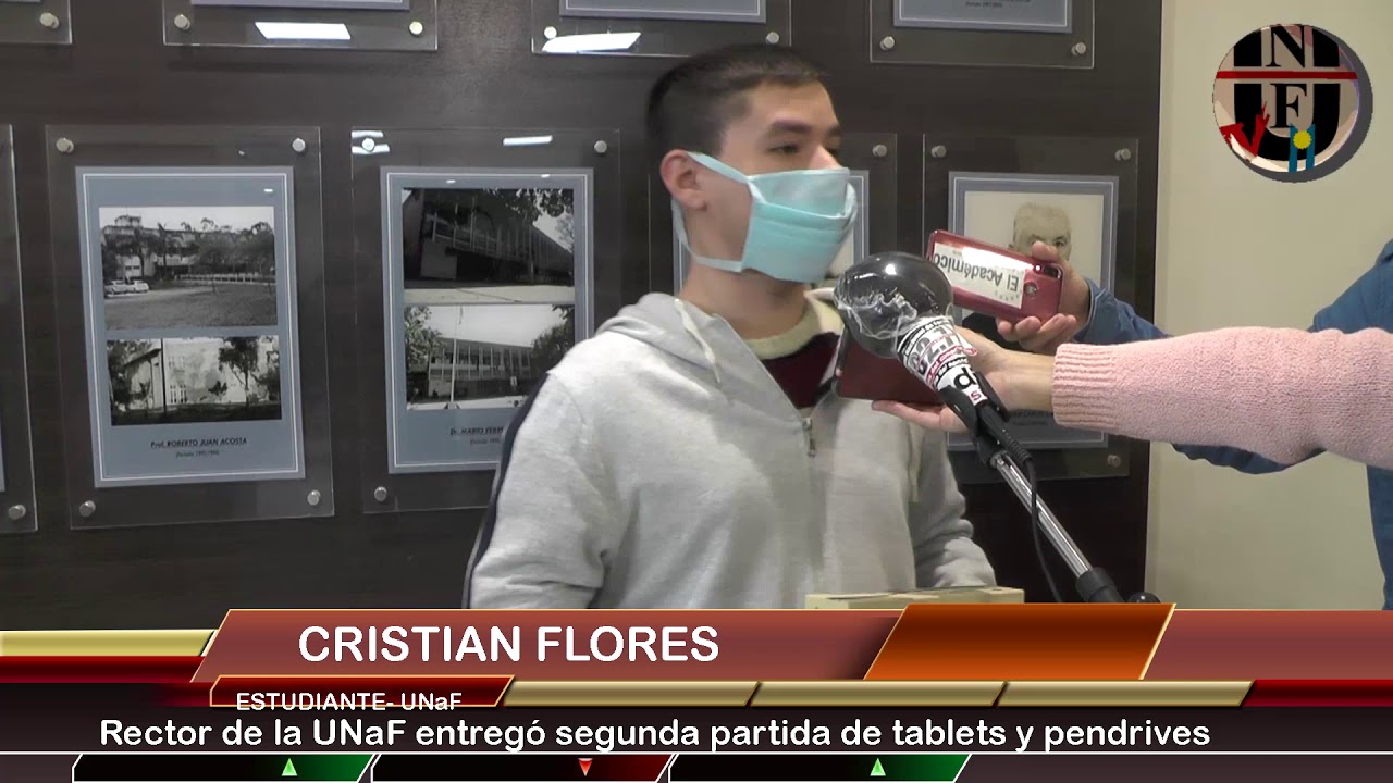 Rector de la UNaF entregó segunda partida de tablets y pendrives - YouTube