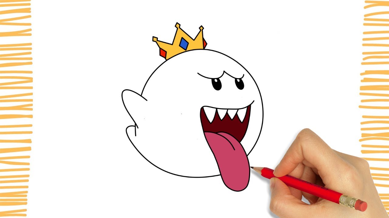 Como Desenhar o KING BOO I MARIO BROS - YouTube