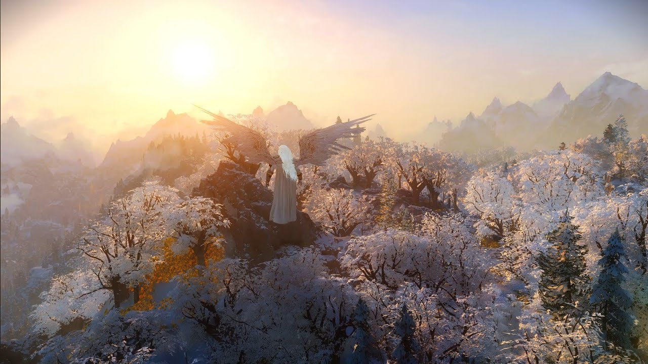 Skyrim next gen a beautiful winter wonderland (2100 mods) - YouTube