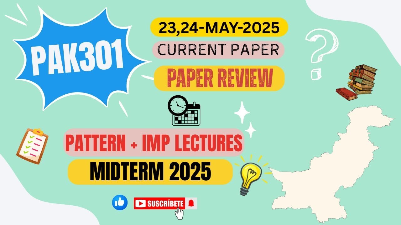 PAK301 Midterm | Current Paper Review | Important Lectures + Pattern ...