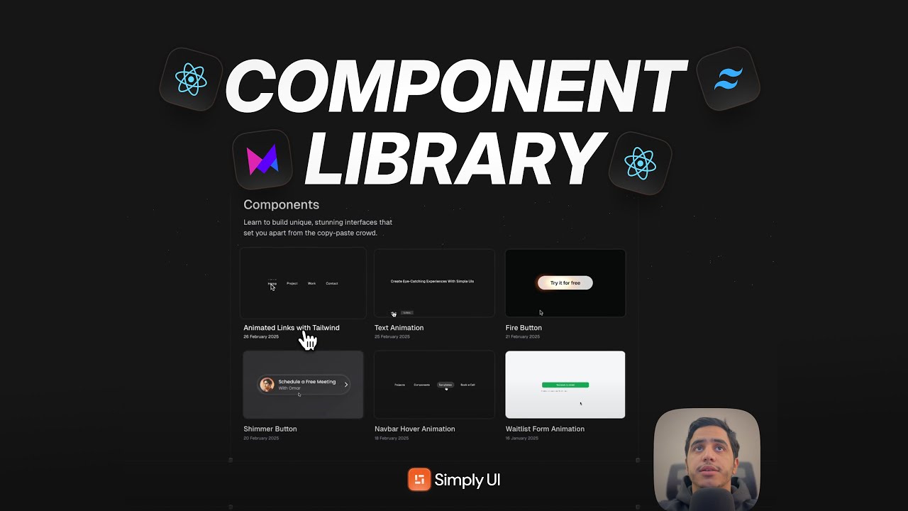 Simply UI – A Component Library with Simple UIs - YouTube
