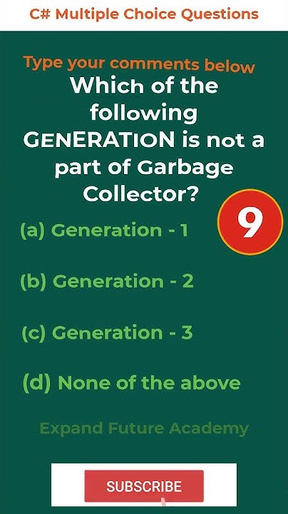 C# Multiple Choice Question #020 - Expand Future Academy #Shorts #CSharp #Dotnet #Programming ...