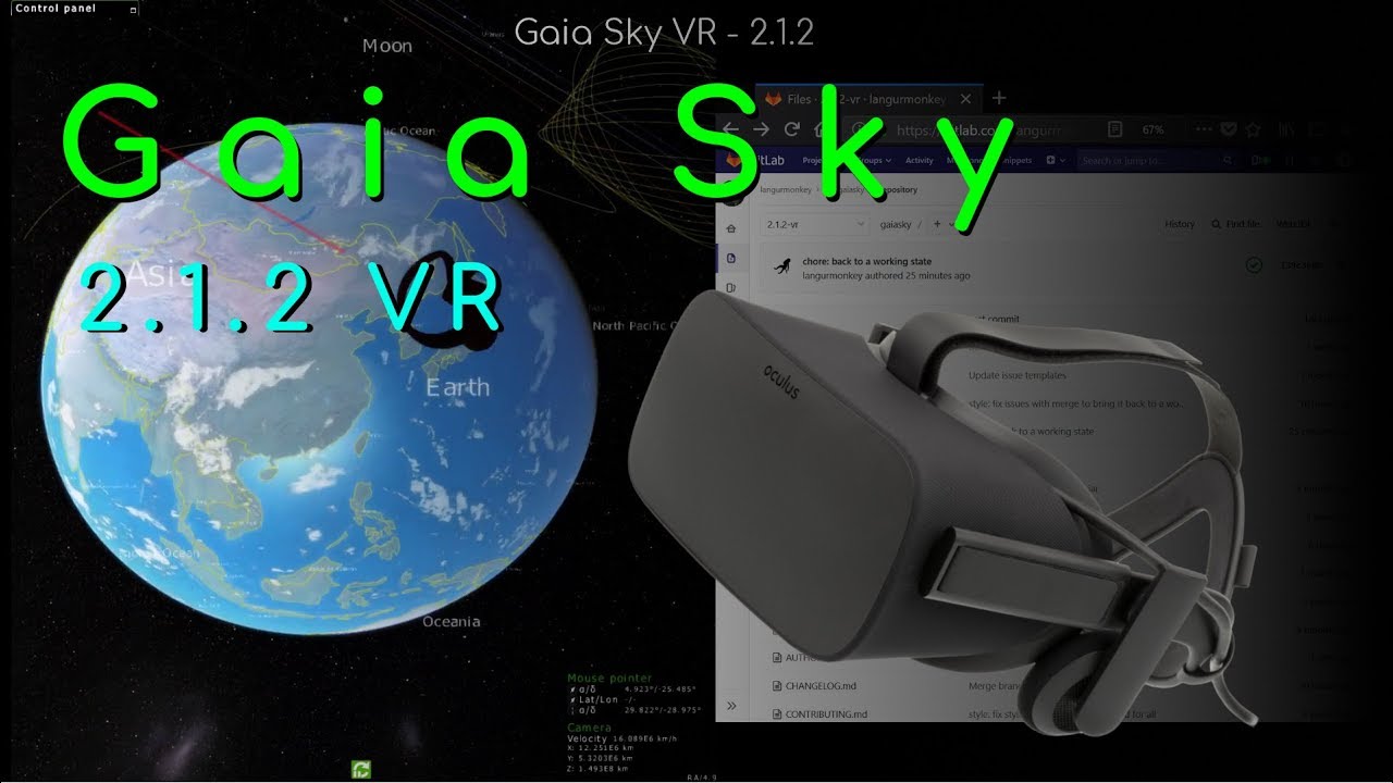 Gaia Sky VR - 2.1.2-vr tag preview - YouTube