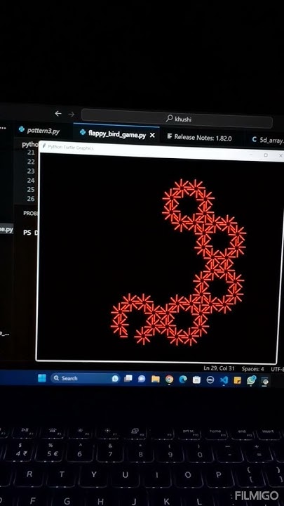 Amazing Design 😱 Python Turtle Graphics Design 🐢 Tranding Programminglanguage Python