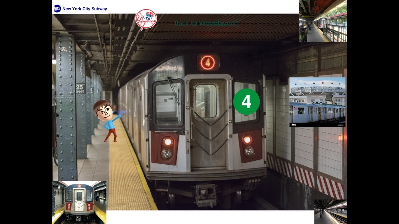 Taking the 4 Train (NYC Subway) From 161st Yankee Stadium to Woodlawn ...