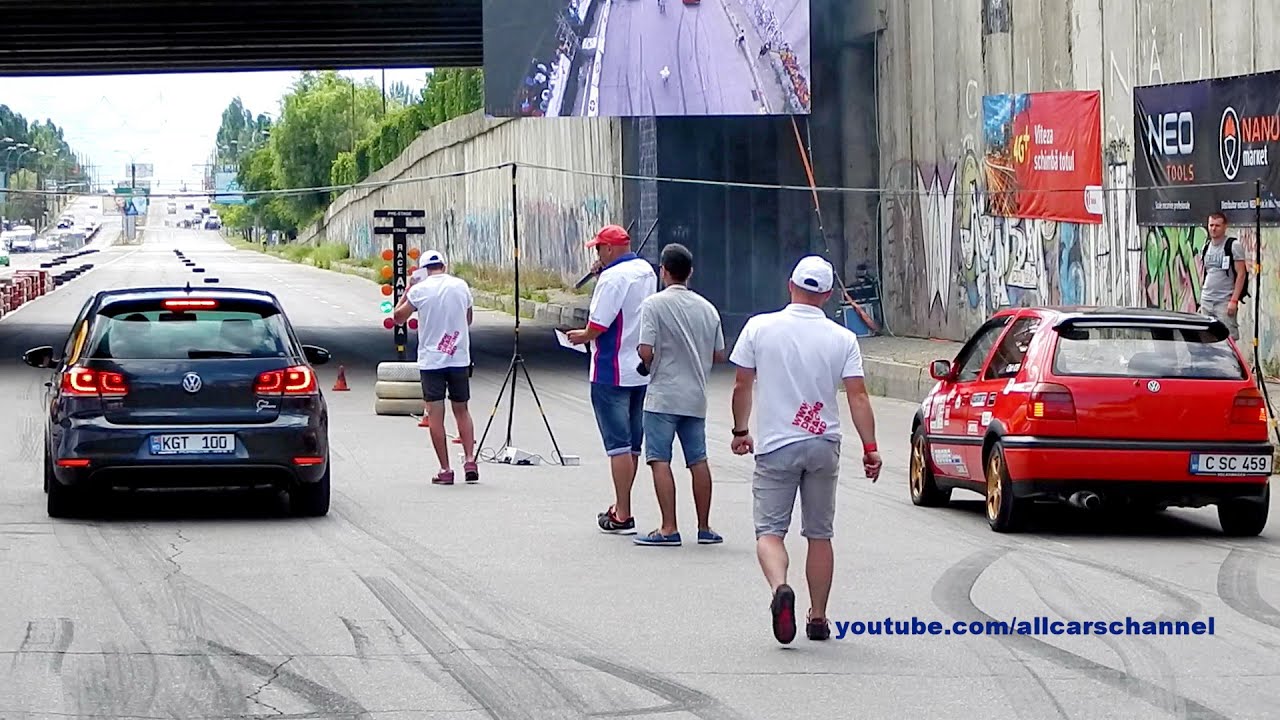 VW Golf Mk6 GTI vs VW Golf Mk3 drag race - YouTube