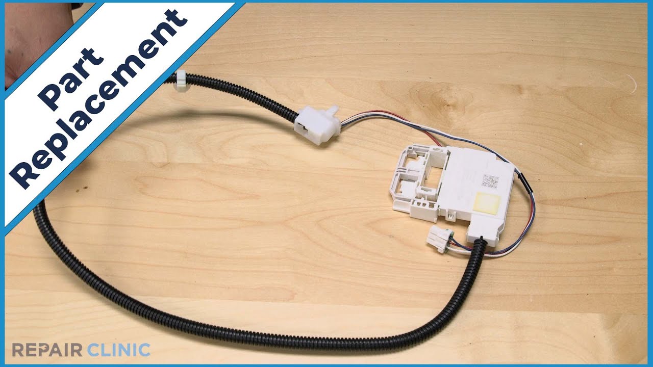 GE Washer Lid Lock & Harness Replacement WH08X32657 - YouTube