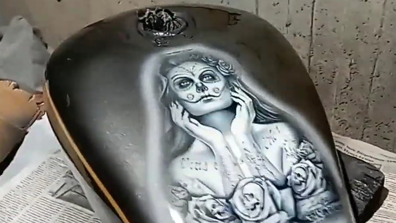 waterprint decal airbrush tank paint water slide transfer - YouTube