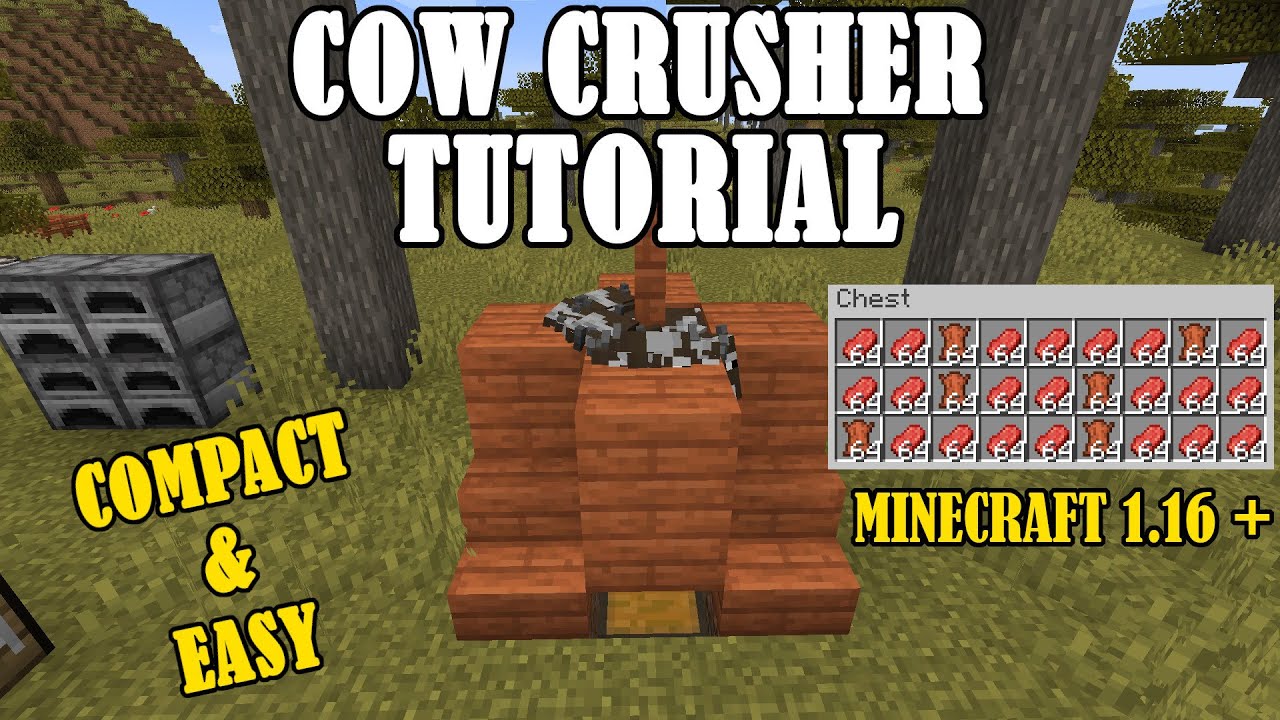 EASY COW FARM TUTORIAL FOR MINECRAFT 1 16 YouTube easy-cow-farm-tutorial-for-minecraft-1-16-youtube