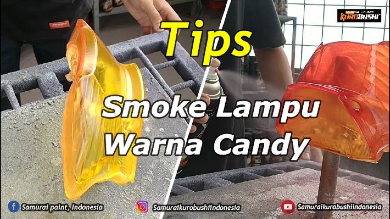 Samurai Paint : Tips Membuat Smoke Lampu Warna Candy - YouTube