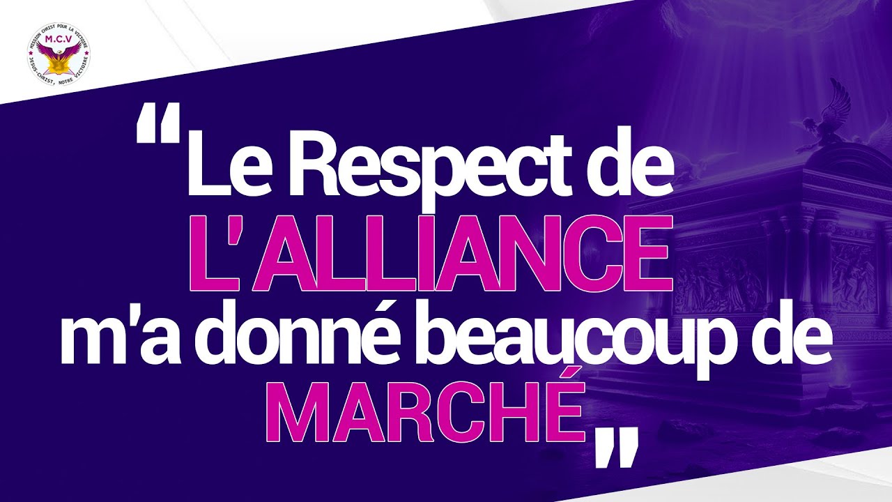 Le Respect de l'Alliance m'a donné beaucoup de marché - YouTube