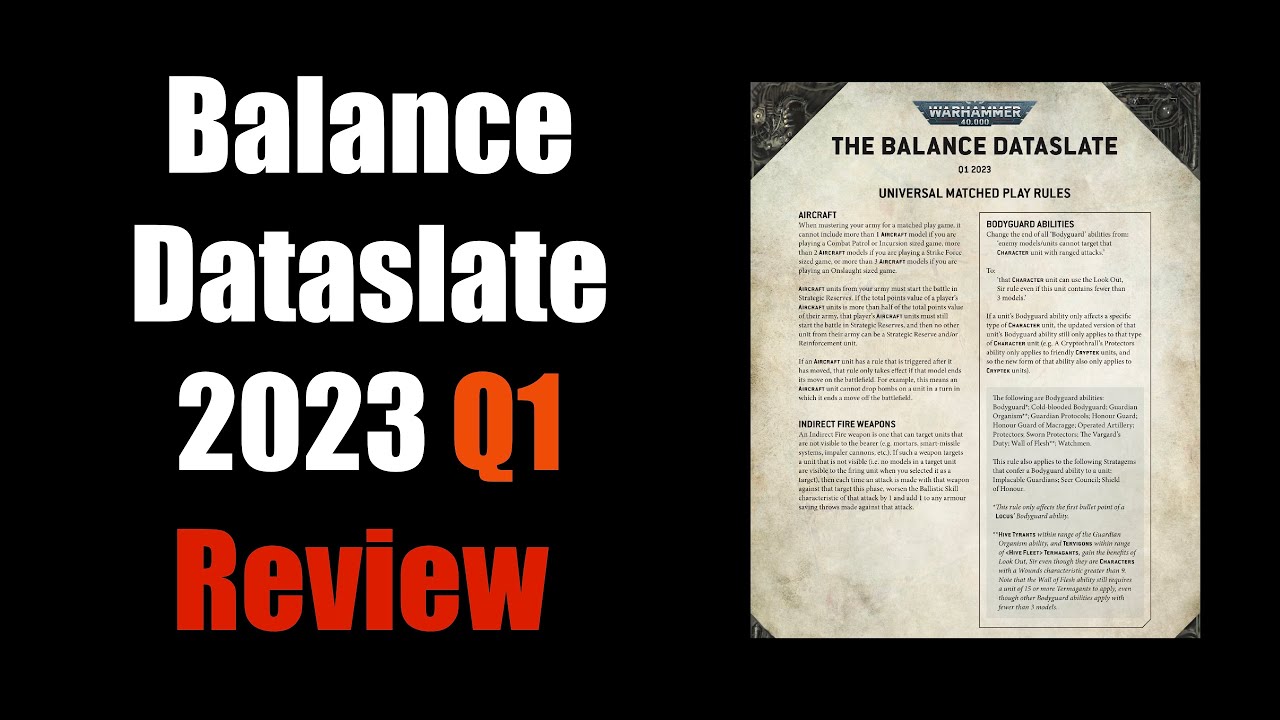 New 2023 Balance Dataslate and Munitorum Field Manual Warhammer 40K ...