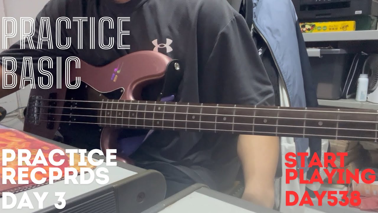 【Bass】Day 3 of recording and practicing Bass - YouTube