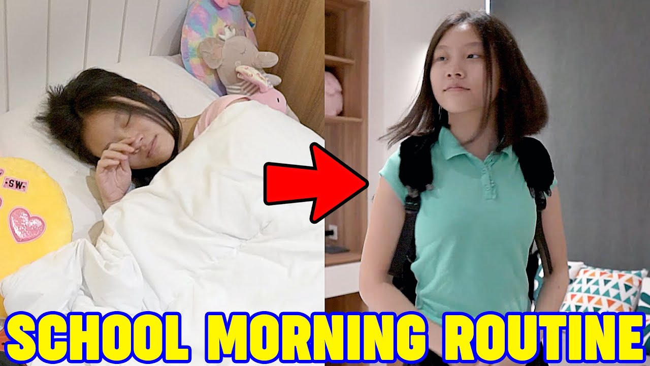 Sch00l Morning Routine W Gwen Kate Faye Youtube