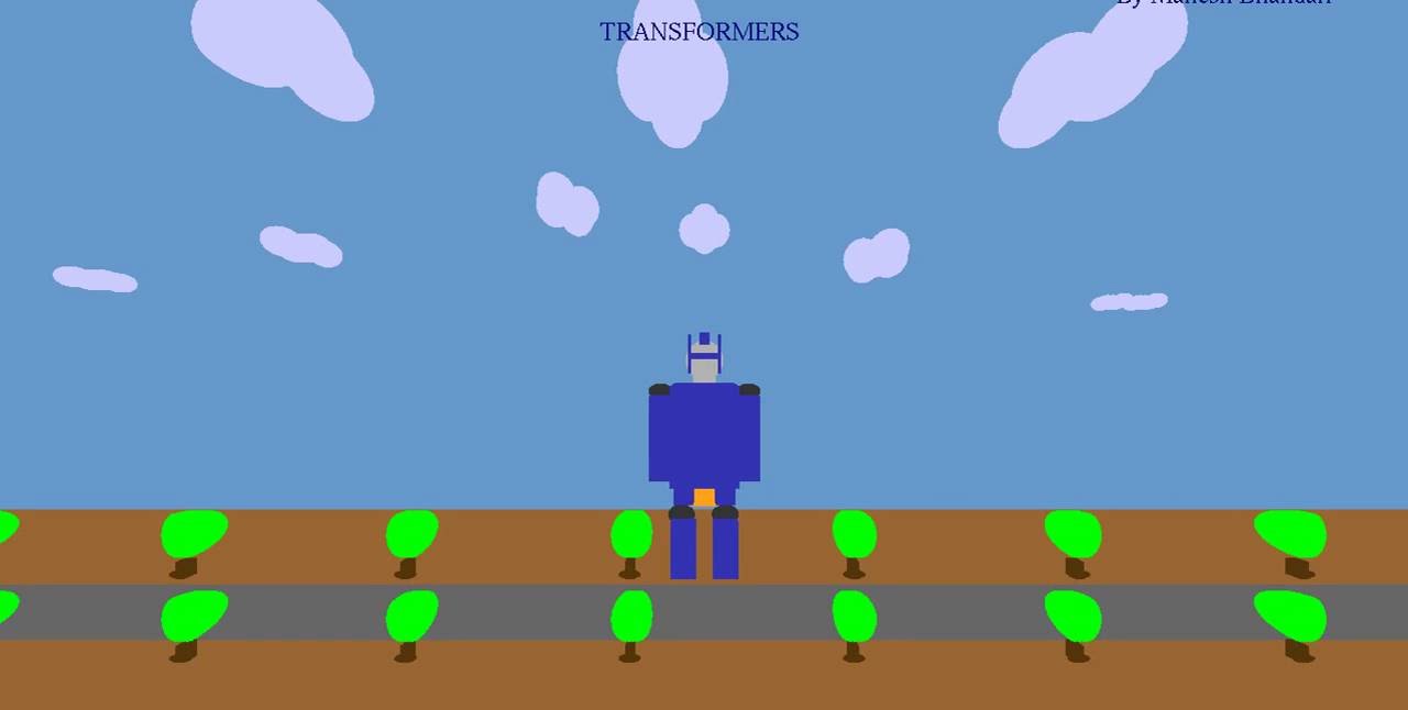 OpenGL Project - Simple animated Transformers - YouTube