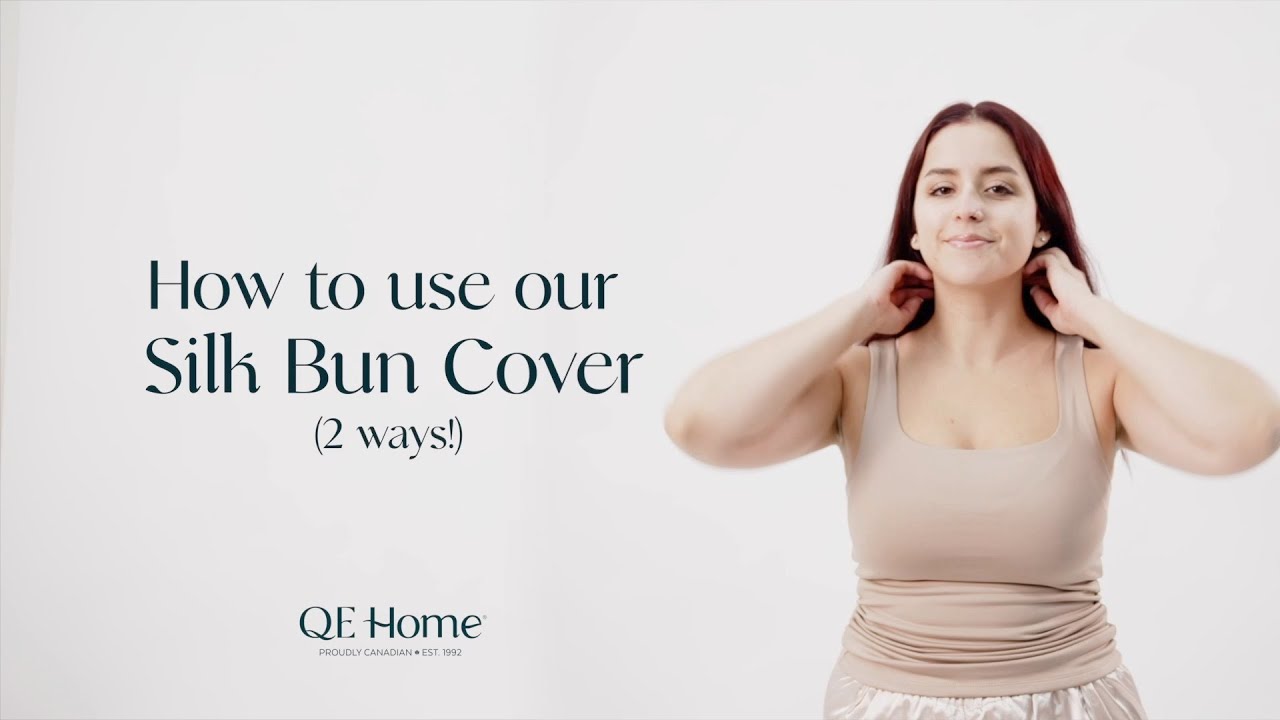 How to use our Silk Bun Cover 2 ways with QE Home - YouTube