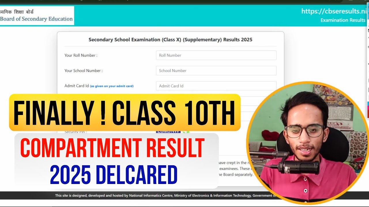 🔥Finally CBSE Class 10th Compartment Result 2025 Declared | Class 10th ...