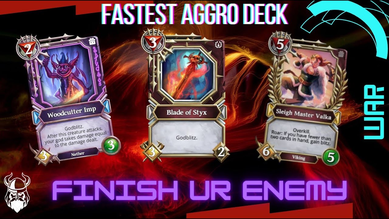 fastest war aggro deck ever, finish your enemy + my unluckiest game so ...