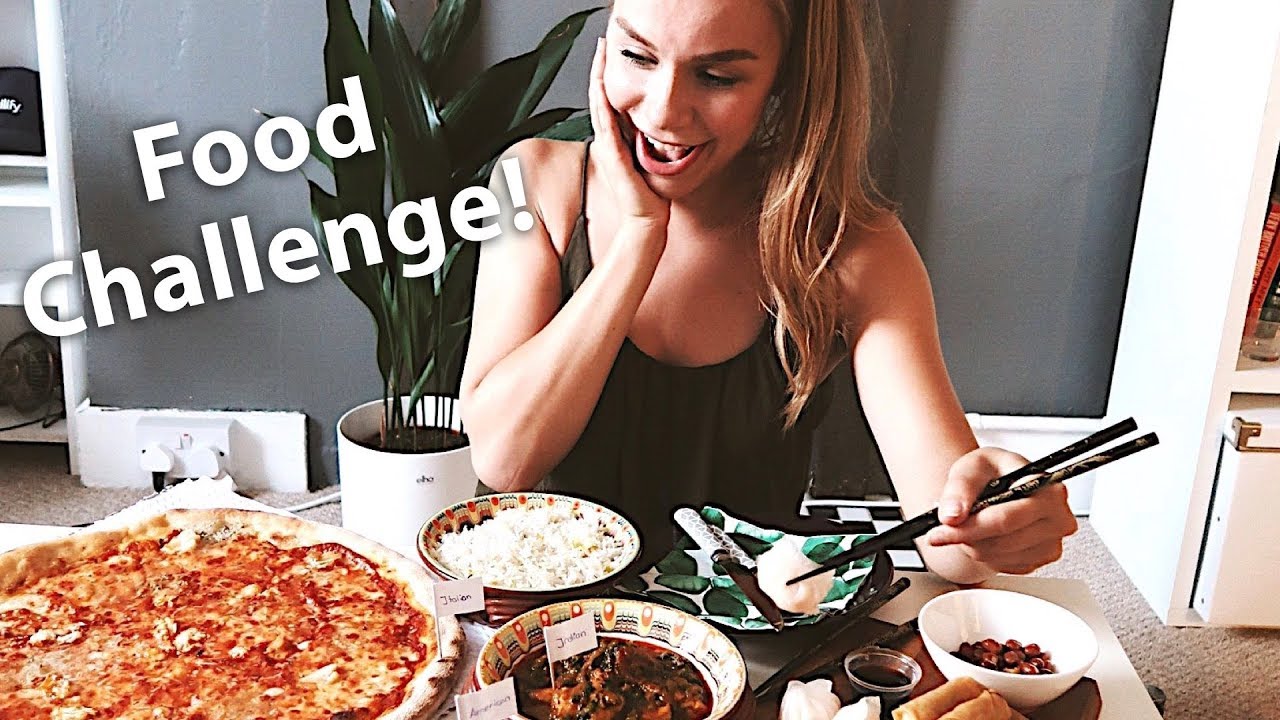 International Food Challenge with Just Eat #ad - YouTube