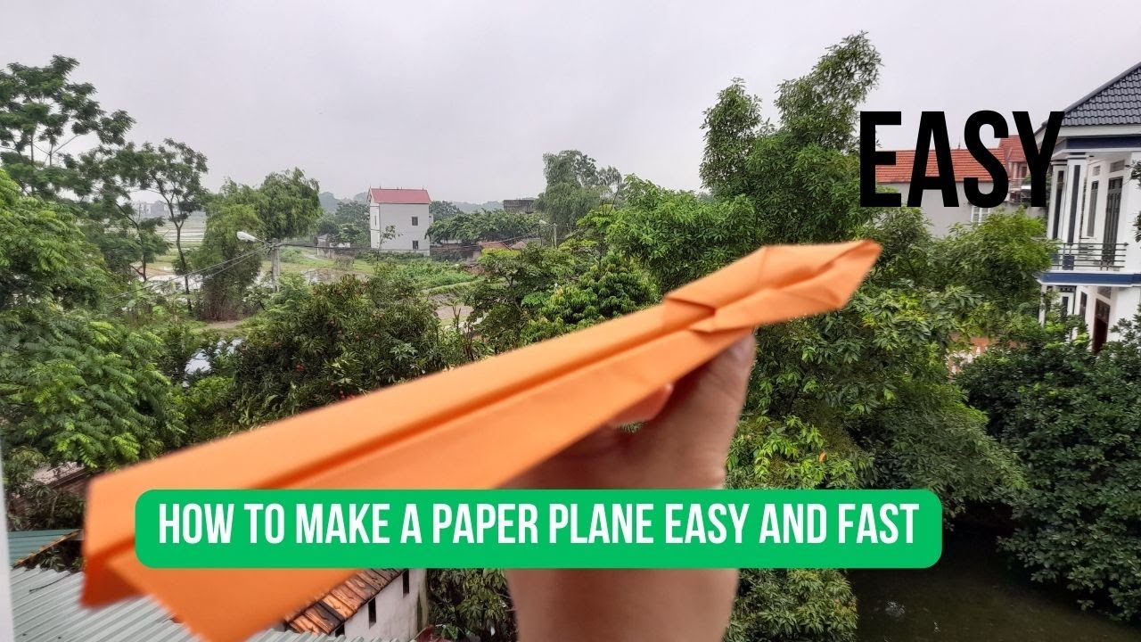 How To Make a Paper Plane Easy and Fast - DIY Paper Plane - YouTube