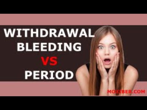 Withdrawal Bleeding vs Periods: What is withdrawal bleeding? - YouTube