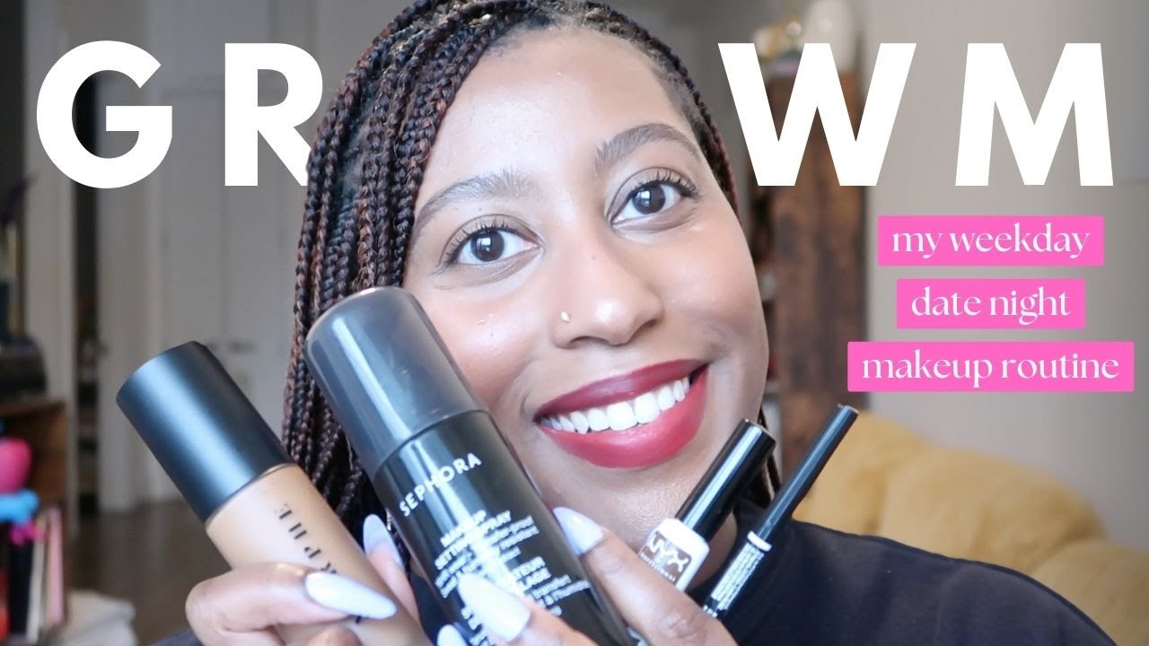 My Natural Makeup Routine | Weekday Date Night GRWM - YouTube