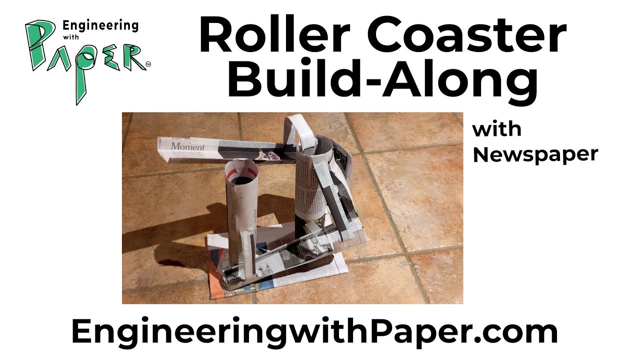 Force and Motion How to Build a Roller Coaster from Newspaper - YouTube