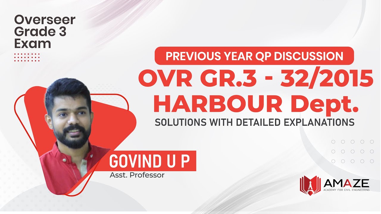 Overseer Grade 3 Previous Year Question Paper Detailed Discussion overseer-grade-3-previous-year-question-paper-detailed-discussion
