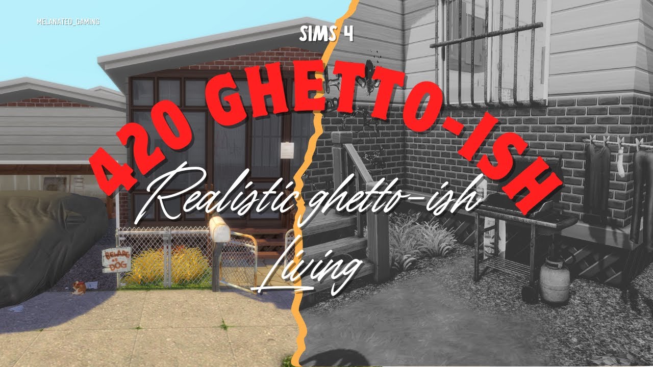 Sims 4 | Realistic Build | 420 Ghetto-ish Tour + Download link - YouTube