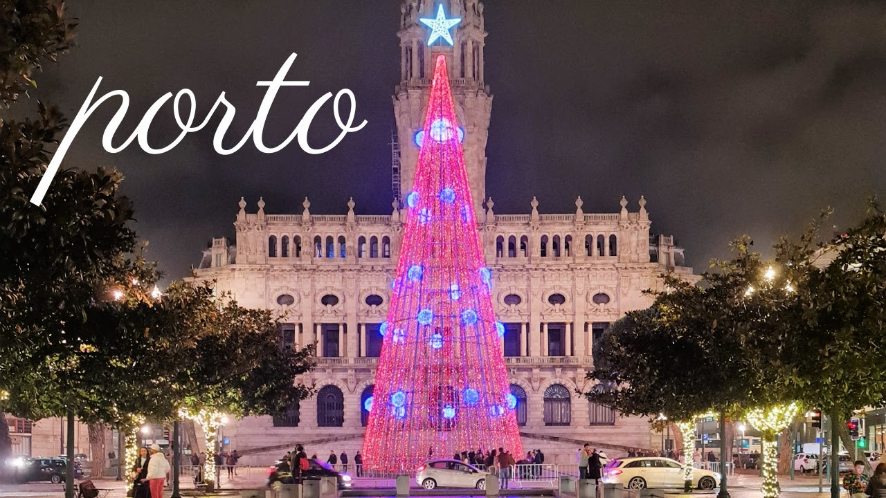 Porto Night Walk - Serralves park and house, Aliados, Christmas Lights ...