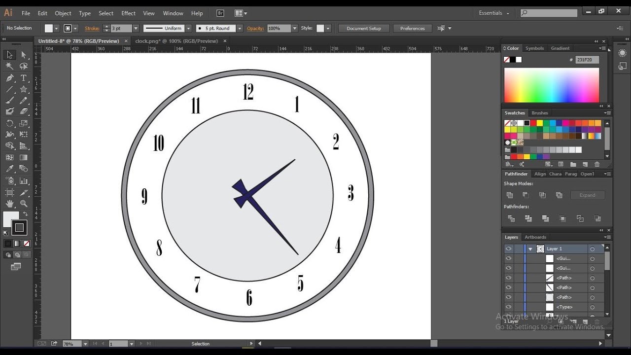 How To Draw A Simple Clock In Adobe Illustrator Habib YouTube how-to-draw-a-simple-clock-in-adobe-illustrator-habib-youtube