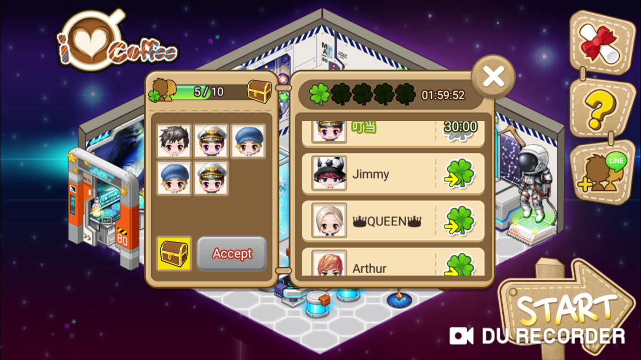 I Love Coffee (Line) - [Gameplay] Part 3 - Already reach Level 62 ...