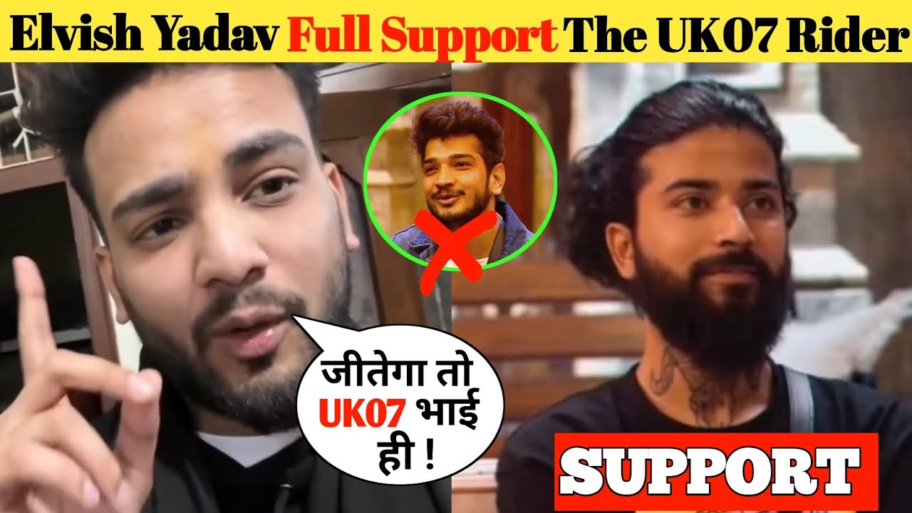Elvish Yadav Support UK07 Rider in Big Boss 😲| UK07 Rider Joker ...