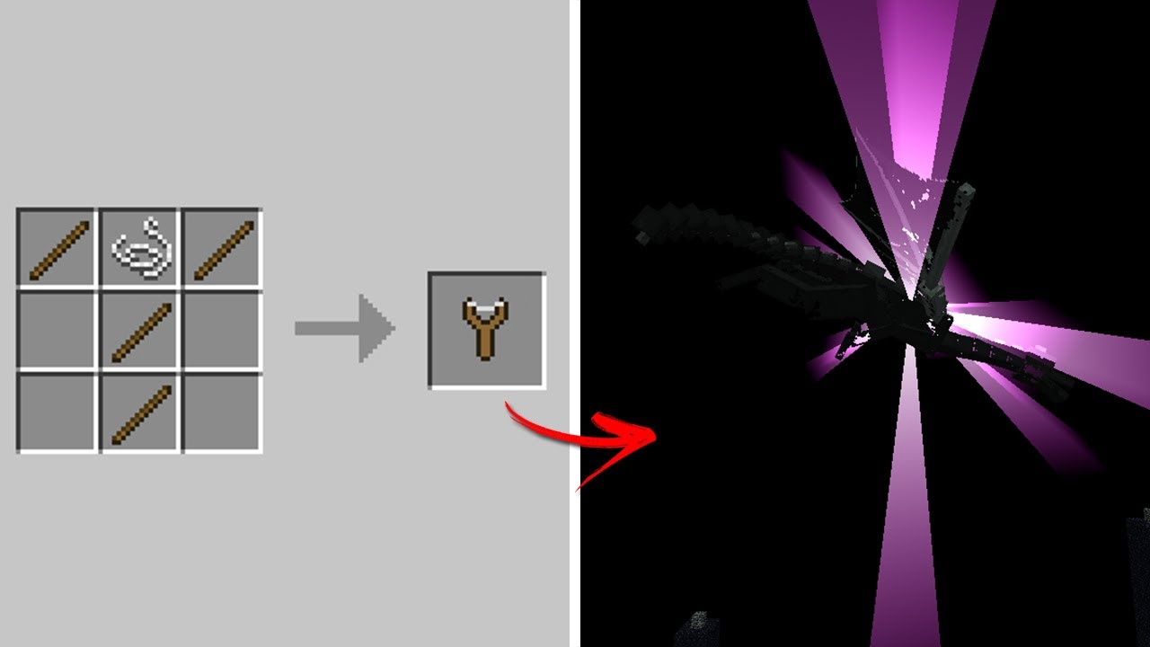 USEI UM ESTILINGUE PRA ZERAR O MINECRAFT! - YouTube