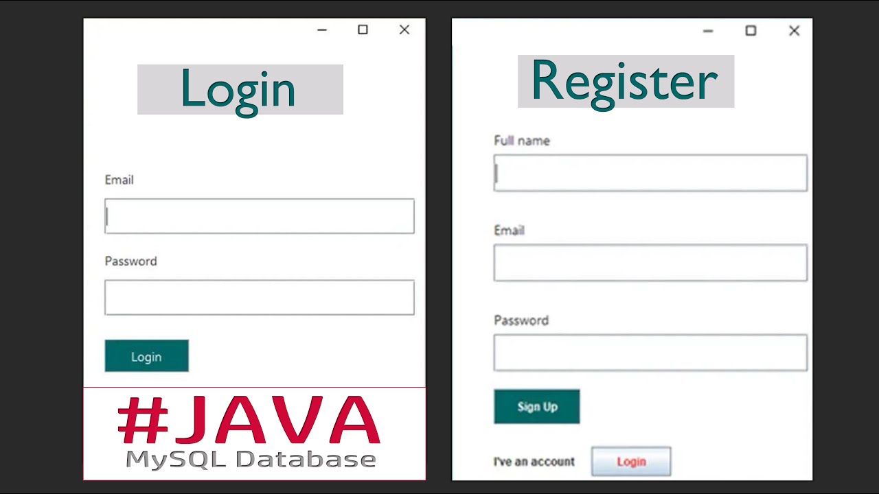 Java Project Tutorial Make Login And Register Form Step By Step Using